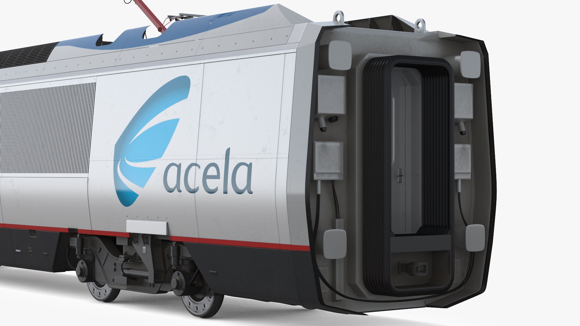 3D amtrak acela express locomotive - TurboSquid 1447335