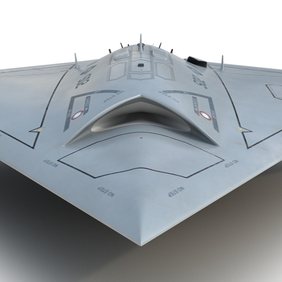 3d northrop grumman uav 2