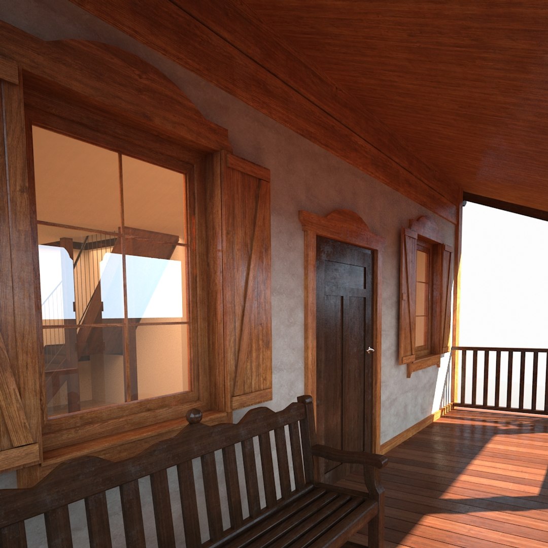 Summer House Model - TurboSquid 1220261