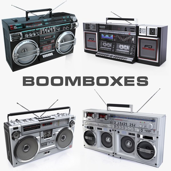 boombox boom box 3d model