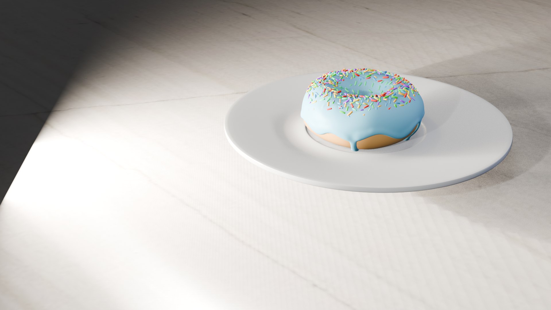 3D Realistic Donut 3D Model With Glaze And Sprinkles - TurboSquid 2334466
