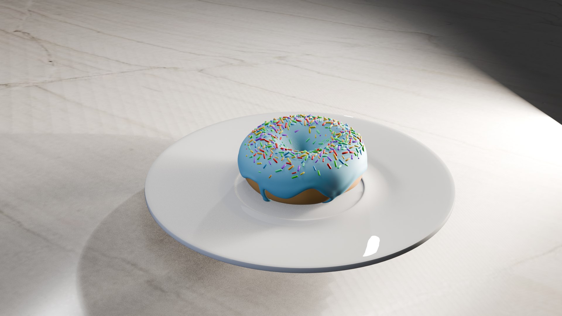 3D Realistic Donut 3D Model With Glaze And Sprinkles - TurboSquid 2334466