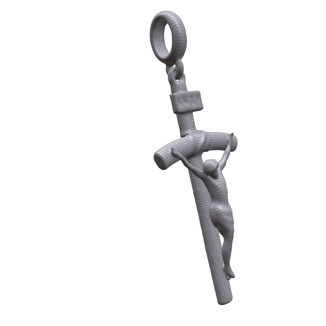 3D Jesus Silver Cross Model - TurboSquid 2327019