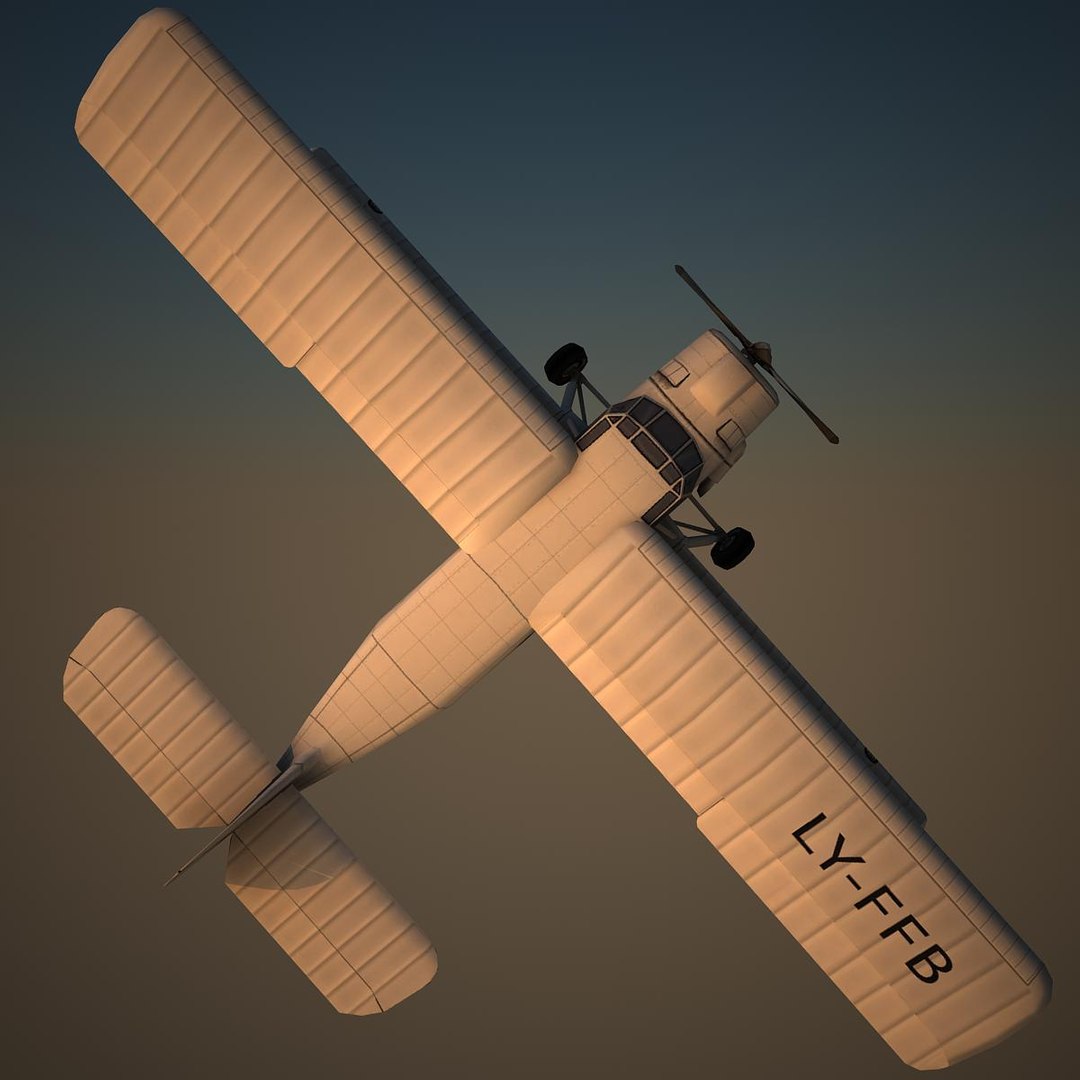 3d Model Antonov 2 Basic Aircraft