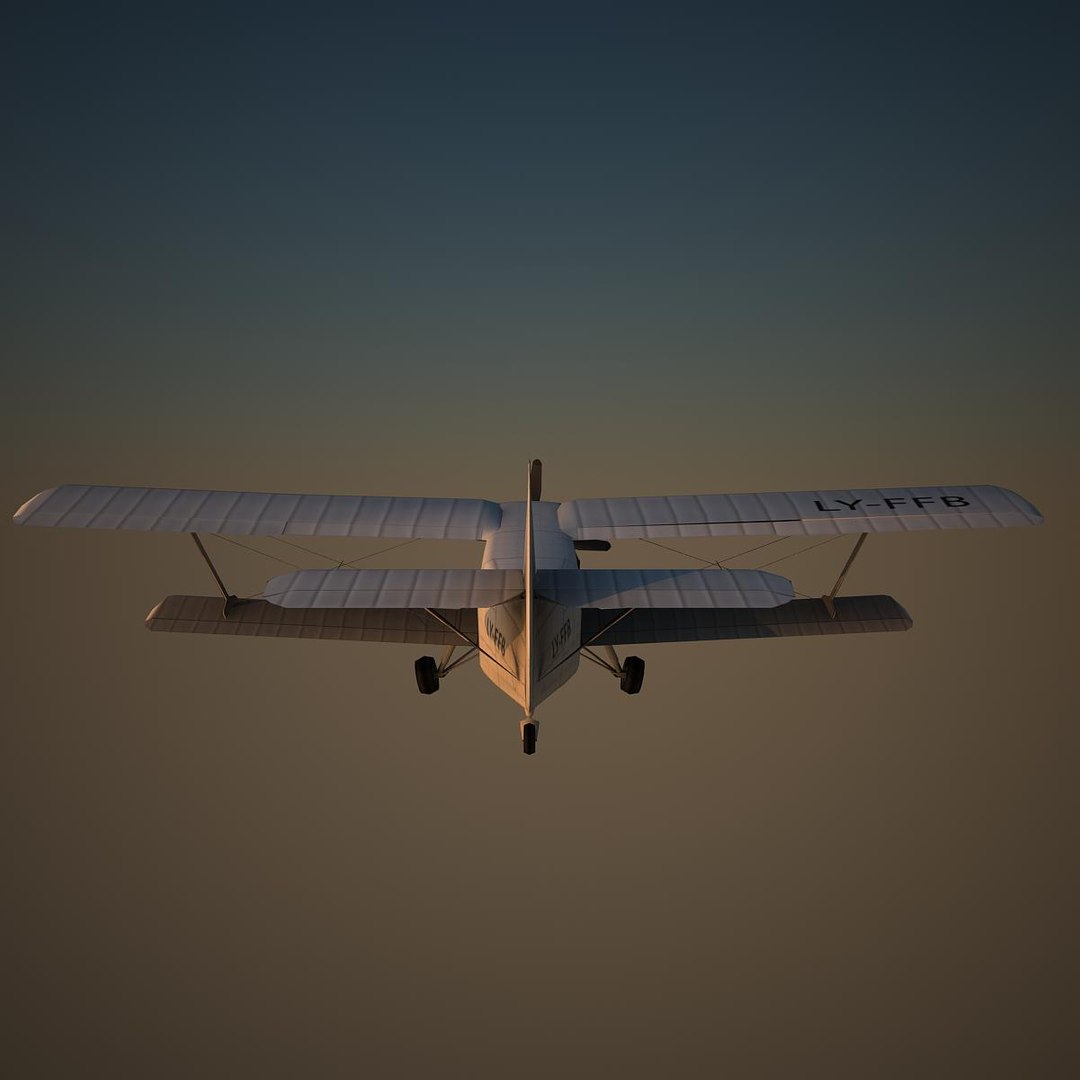 3d Model Antonov 2 Basic Aircraft