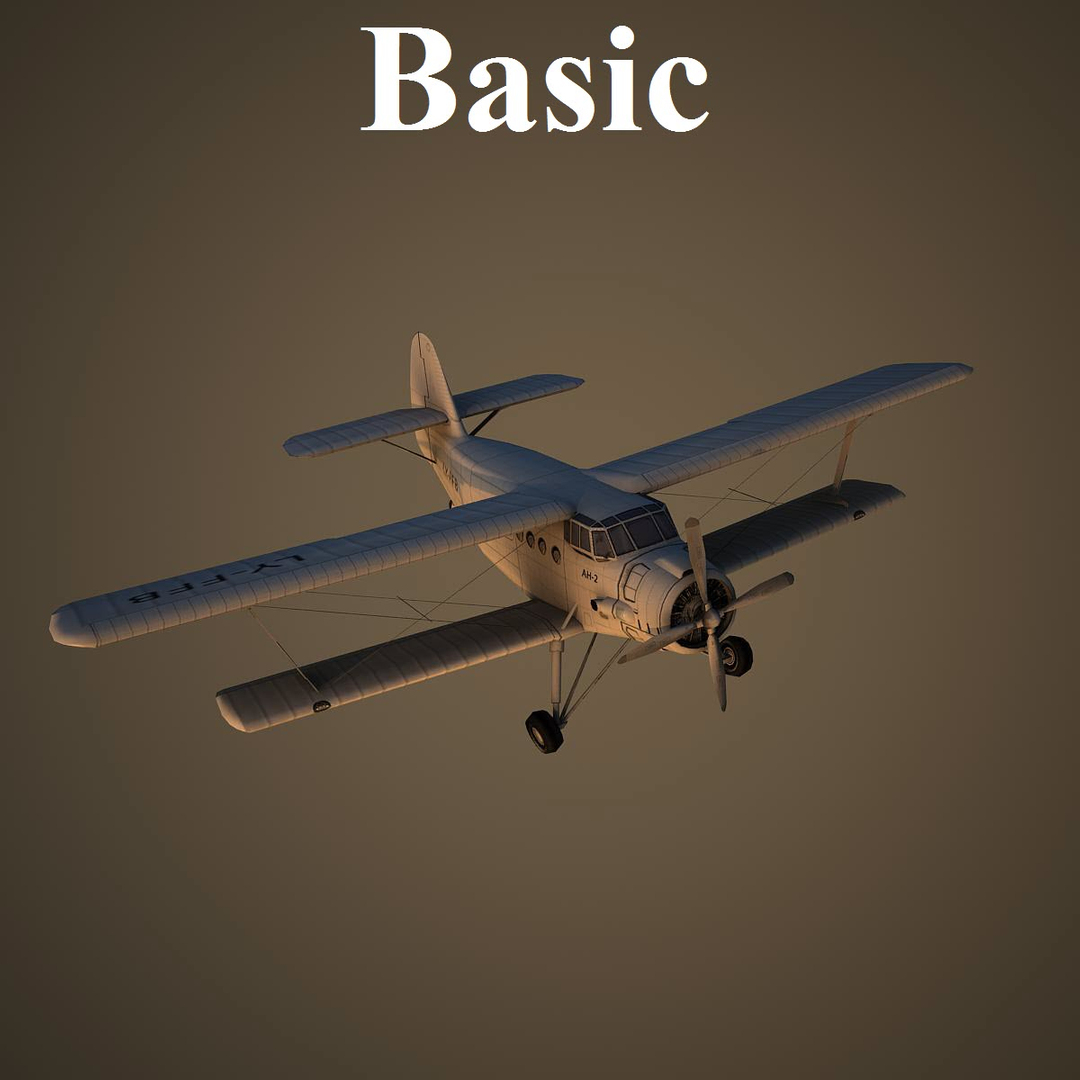 3d Model Antonov 2 Basic Aircraft