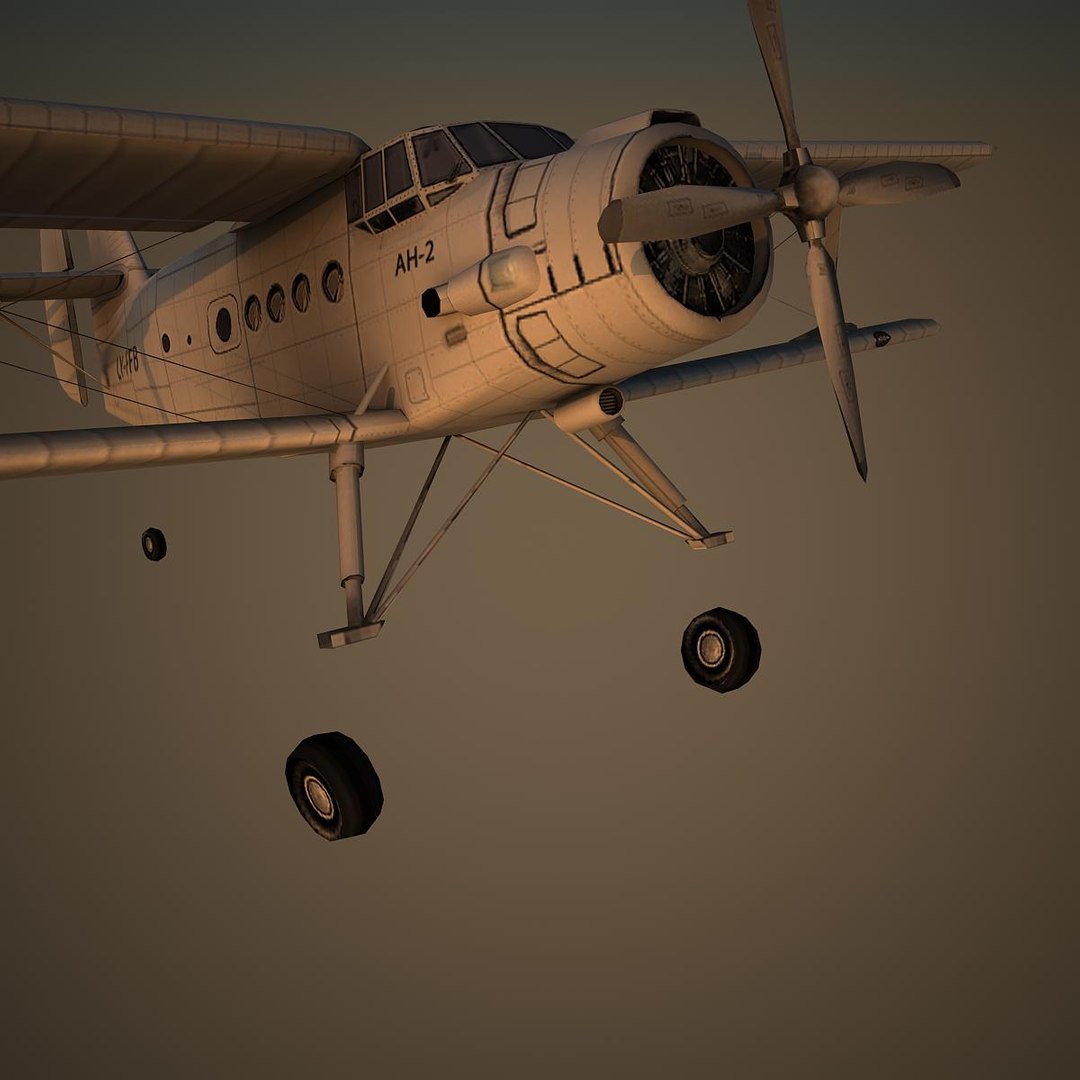 3d Model Antonov 2 Basic Aircraft