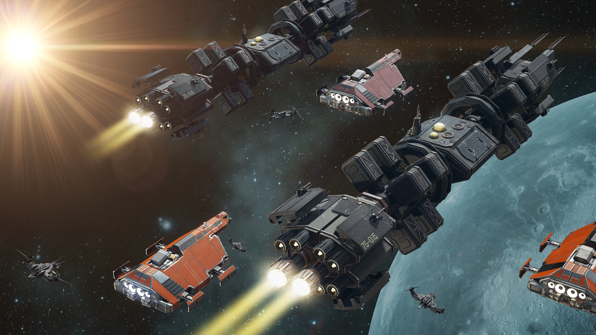 Nave Sci-Fi Heavy Freighter Cargo Modelo 3D - TurboSquid 1658614