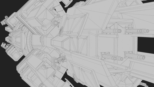 3D sci-fi freighter cargo spaceship model - TurboSquid 1658614