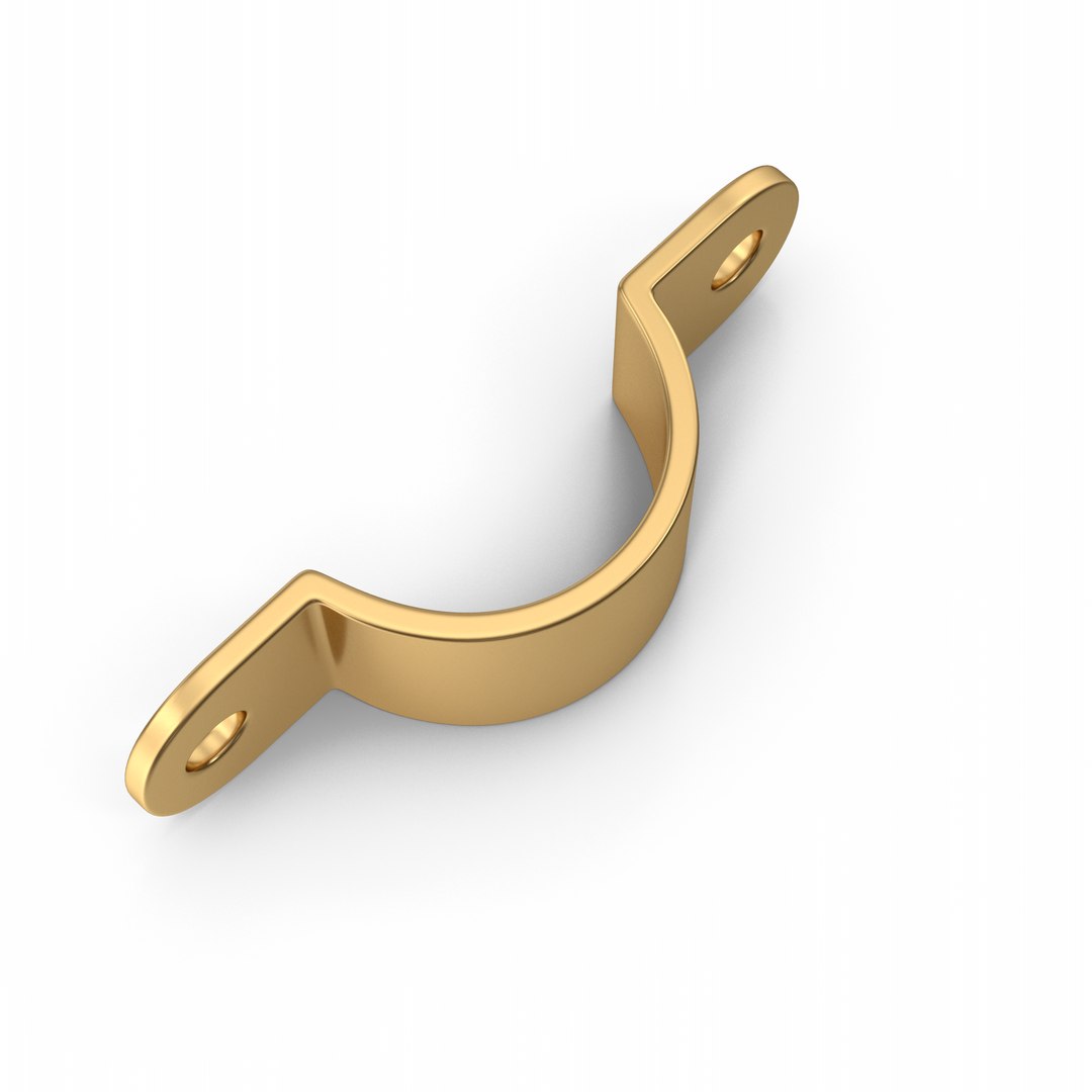 Gold Pipe Clamp 3D Model - TurboSquid 2159940