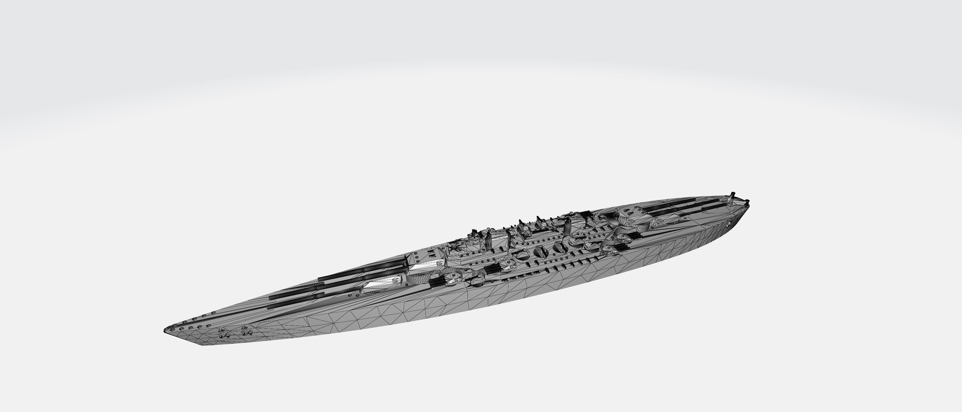 H-45 Battleship 3D Model - TurboSquid 2251709