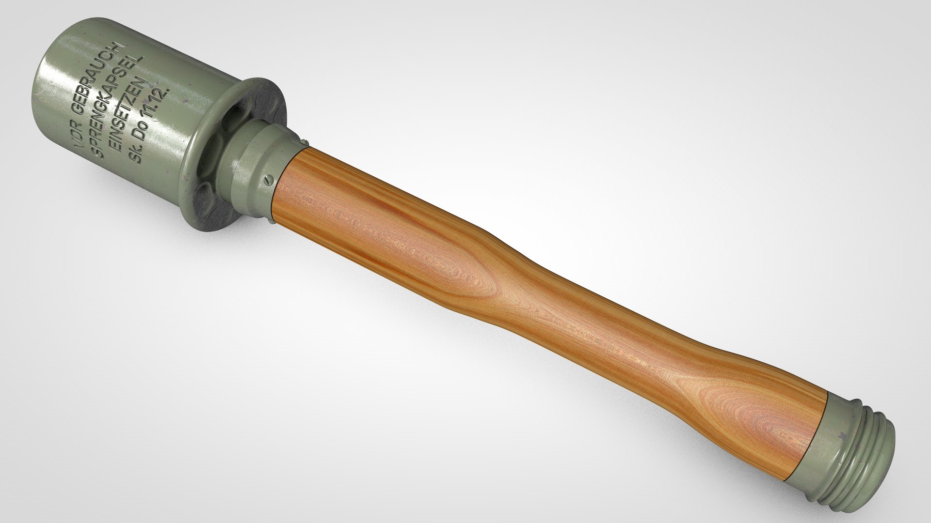 Stielhandgranate M-24 Grenade 3D Model - TurboSquid 2409695