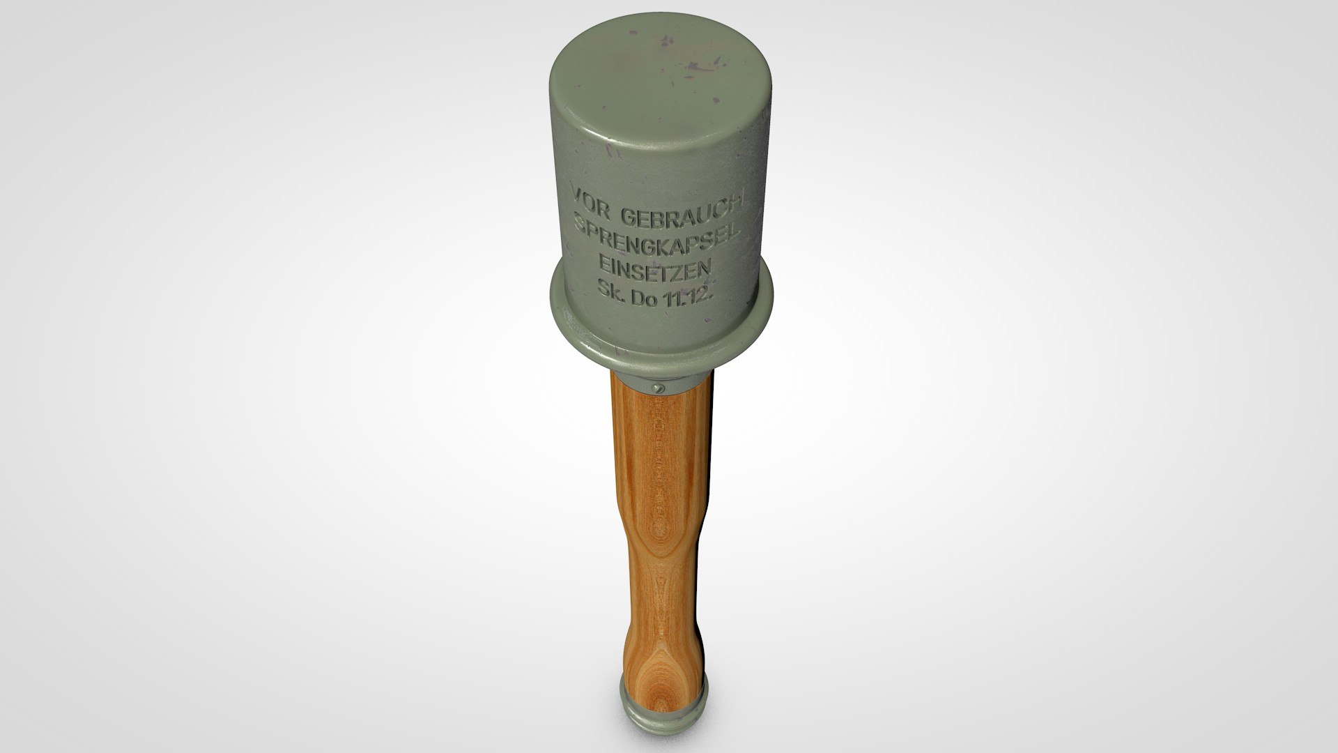 Stielhandgranate M-24 Grenade 3D Model - TurboSquid 2409695