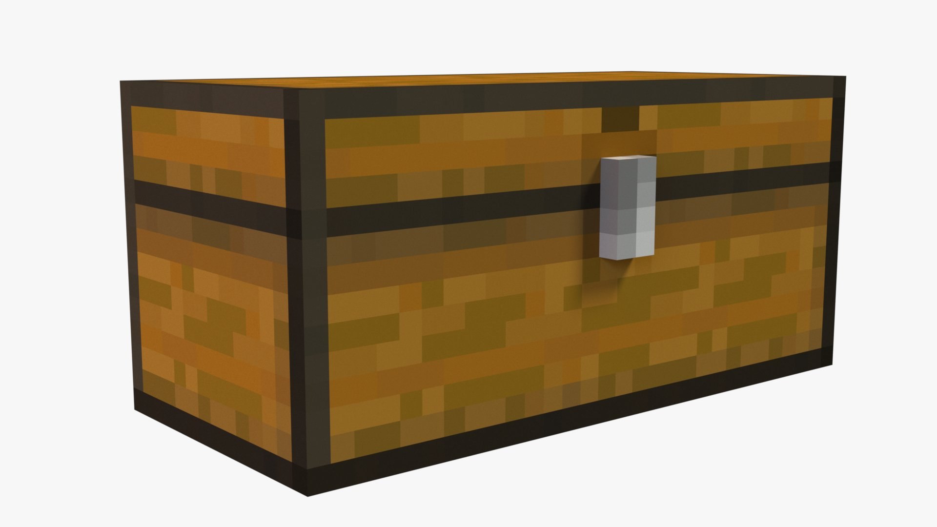 3D Minecraft Chest - TurboSquid 1934273