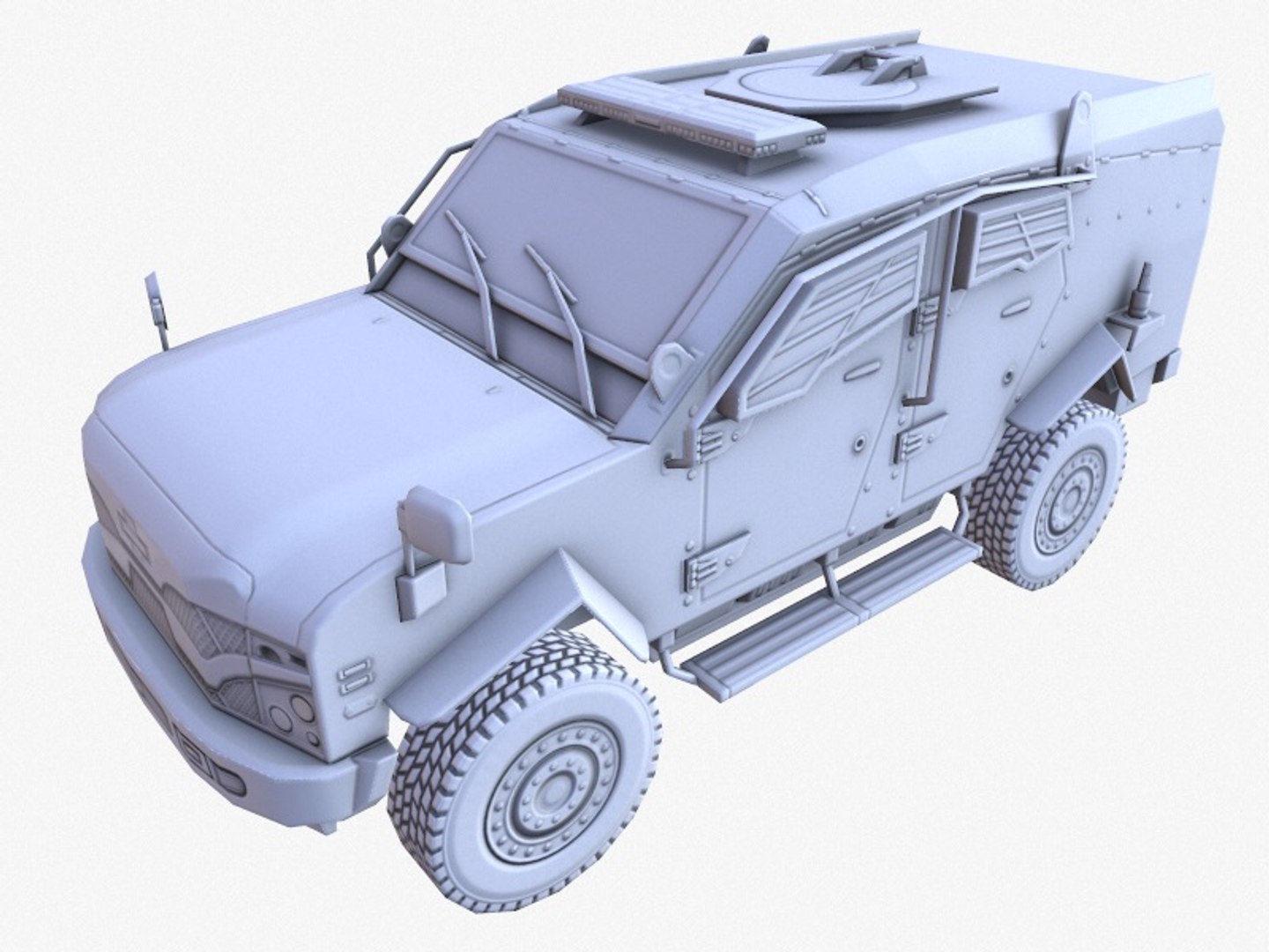 3D Car Armored Blue Swat Model - TurboSquid 1421514
