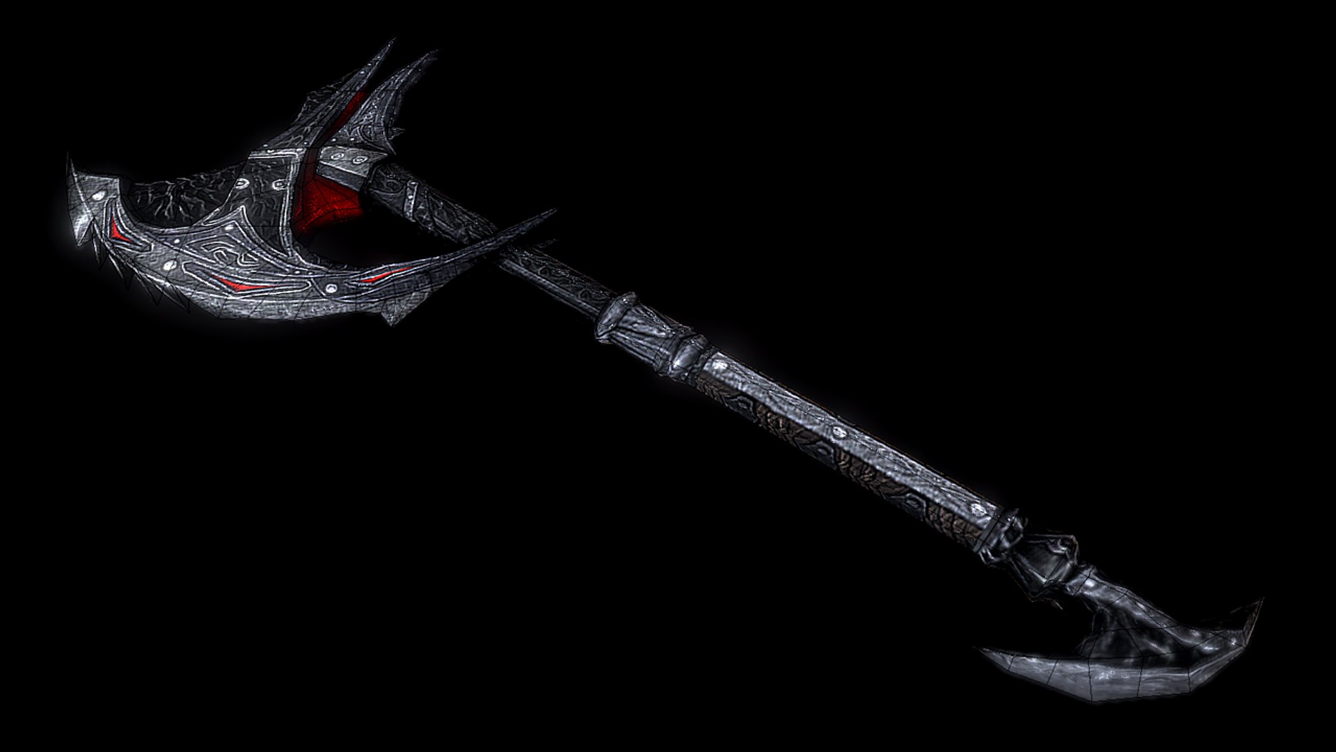 3D Skyrim Daedric War Axe - TurboSquid 1296533