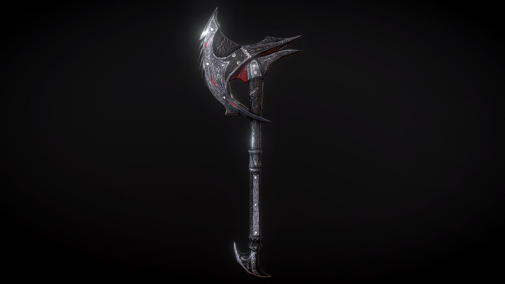 3D Skyrim Daedric War Axe - TurboSquid 1296533