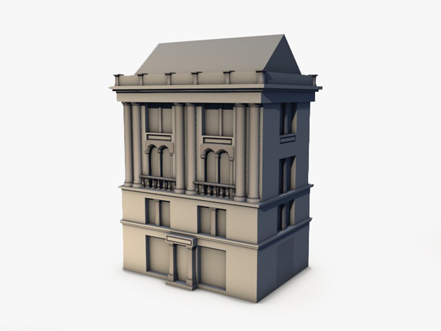 Classic Building 3d 3ds