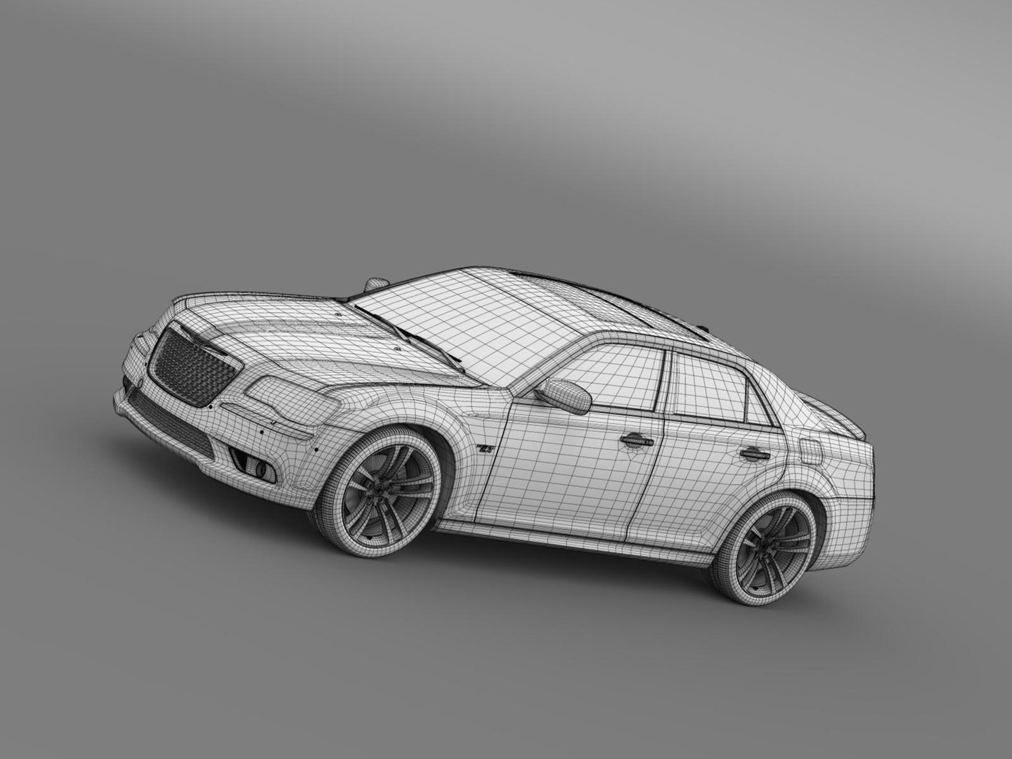 3d Model Chrysler 300 Srt8 Core