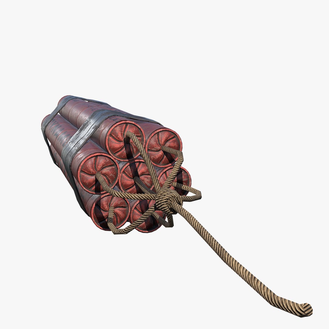 3D dynamite pbr model - TurboSquid 1418360