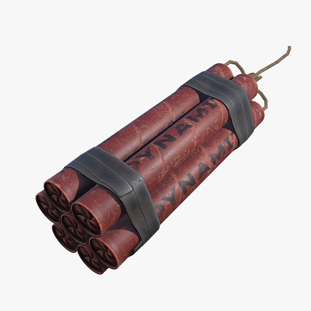 3D dynamite pbr model - TurboSquid 1418360