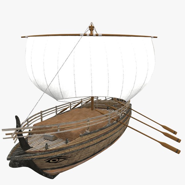 3d model of ancient greek freight ship hull