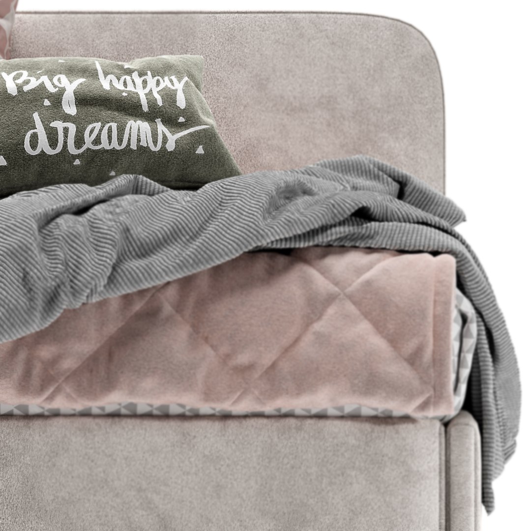 Aphrodite corner bed 3D model - TurboSquid 2137246