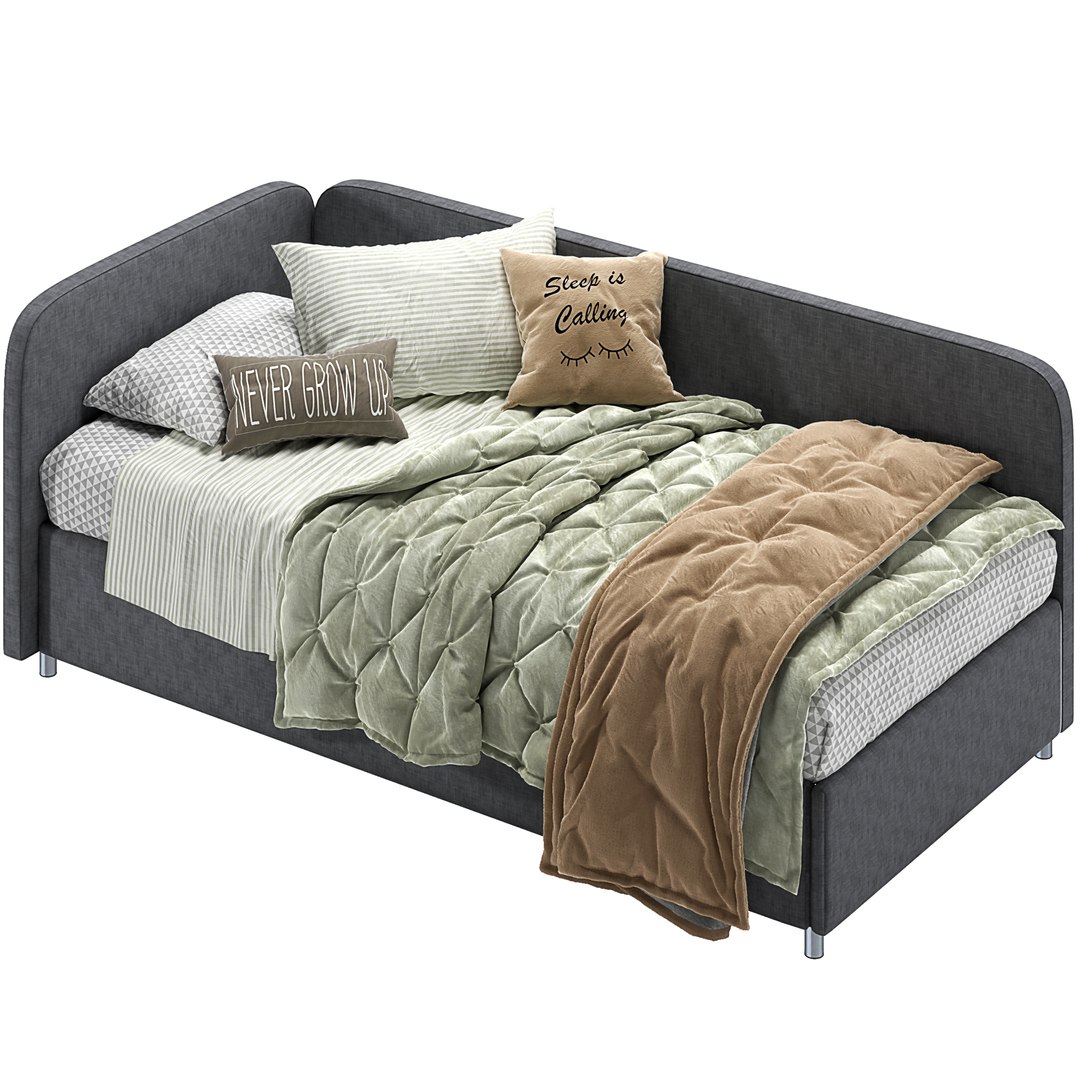 Aphrodite corner bed 3D model - TurboSquid 2137246