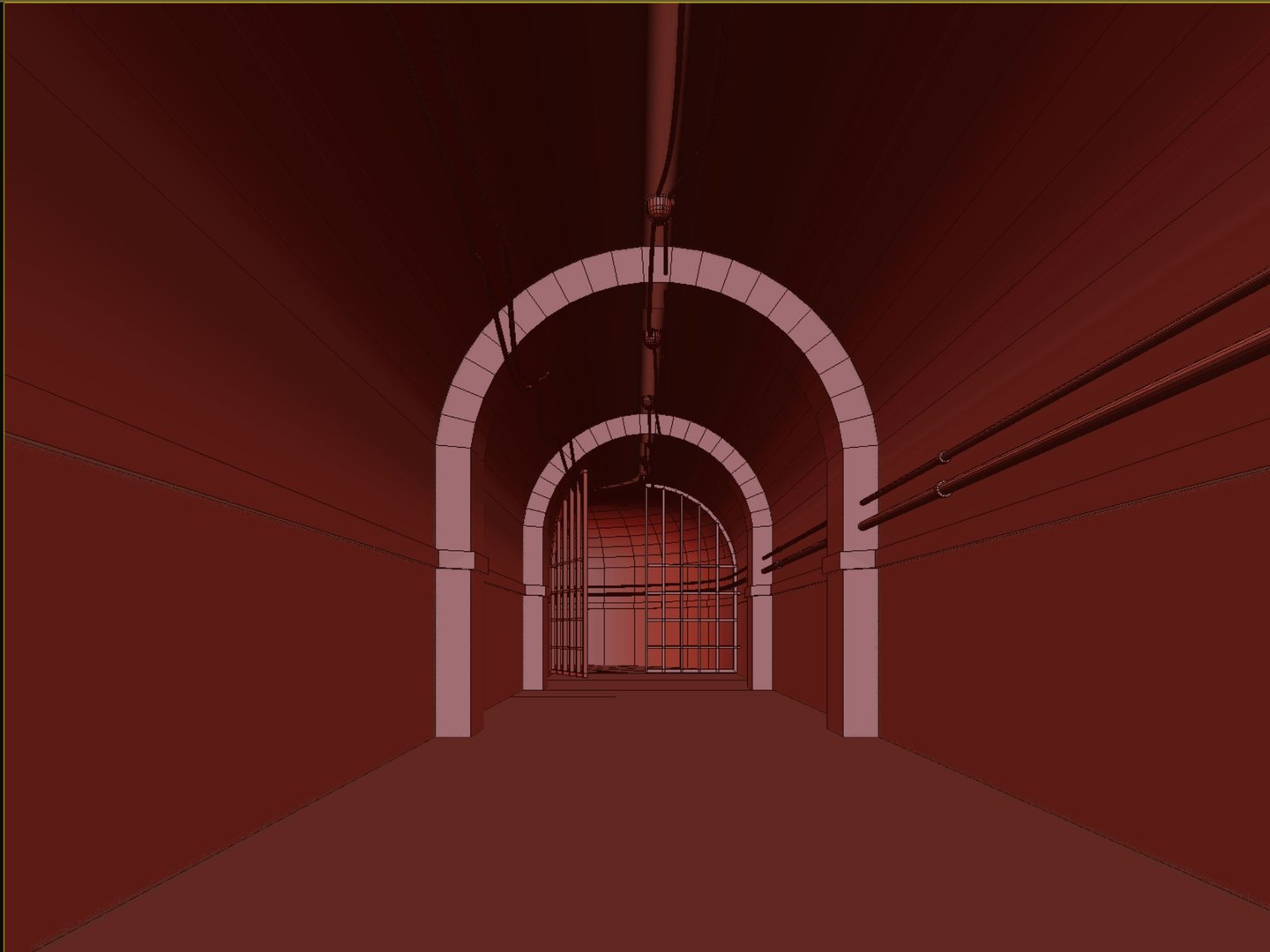 3D Low Poly Underground Tunnel Corridor 02 - TurboSquid 2108935