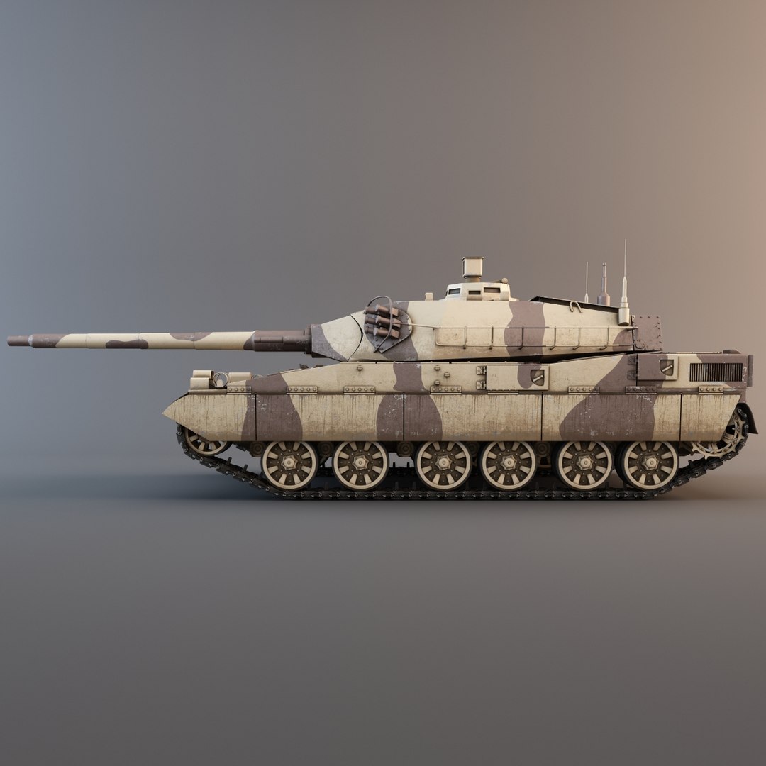 amx-40 french main battle tank 3d 3ds