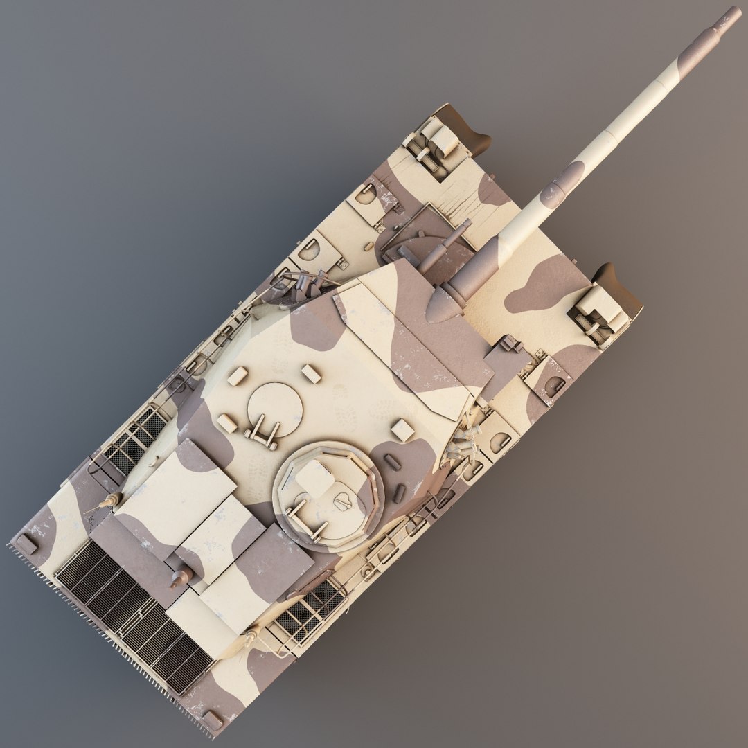 amx-40 french main battle tank 3d 3ds