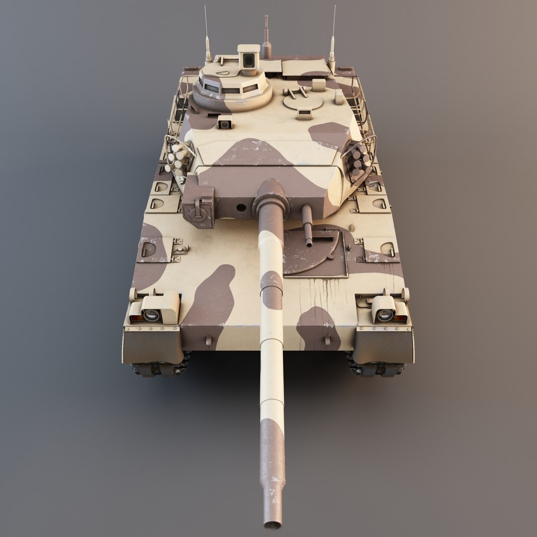 amx-40 french main battle tank 3d 3ds