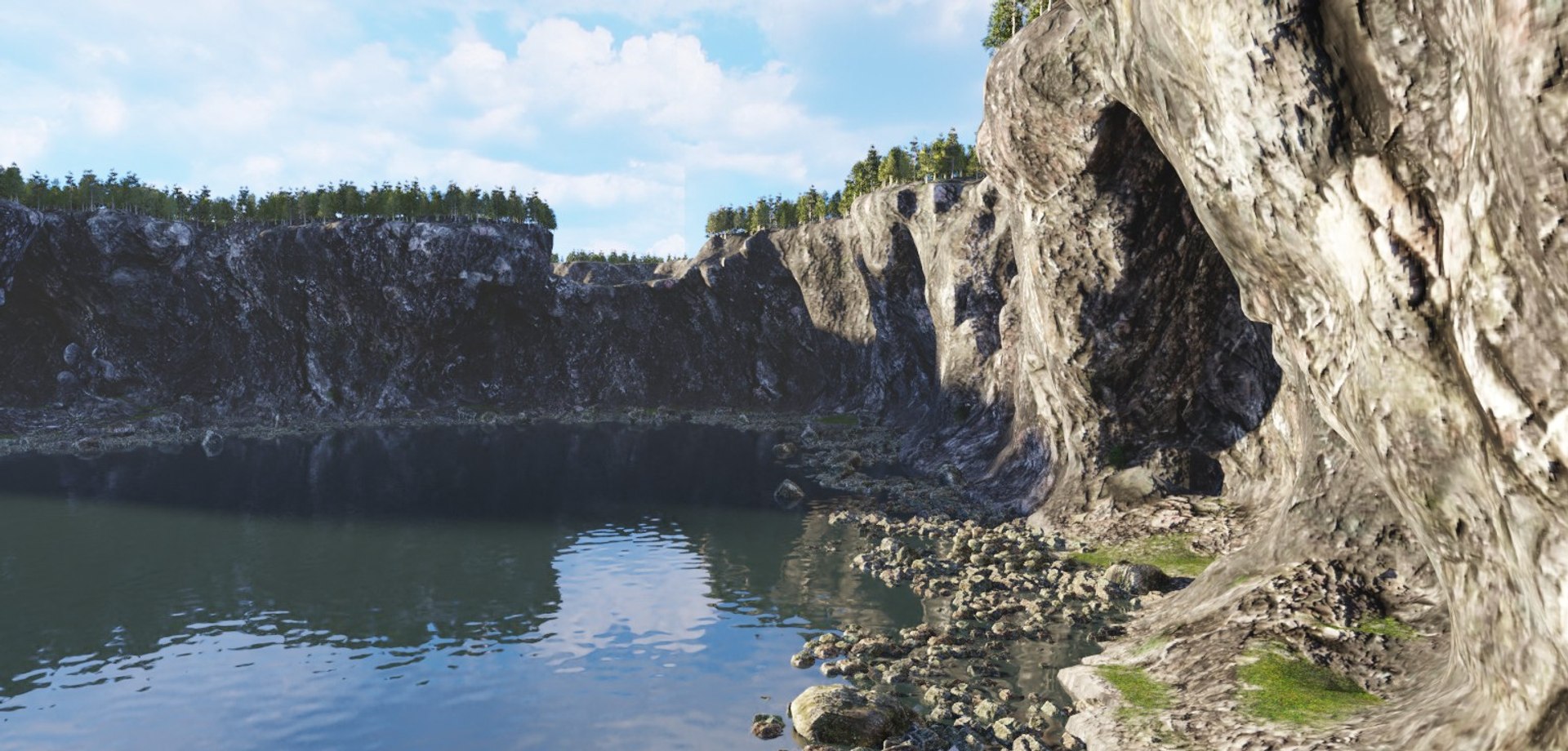 Sea Cliffs Model - TurboSquid 1810751