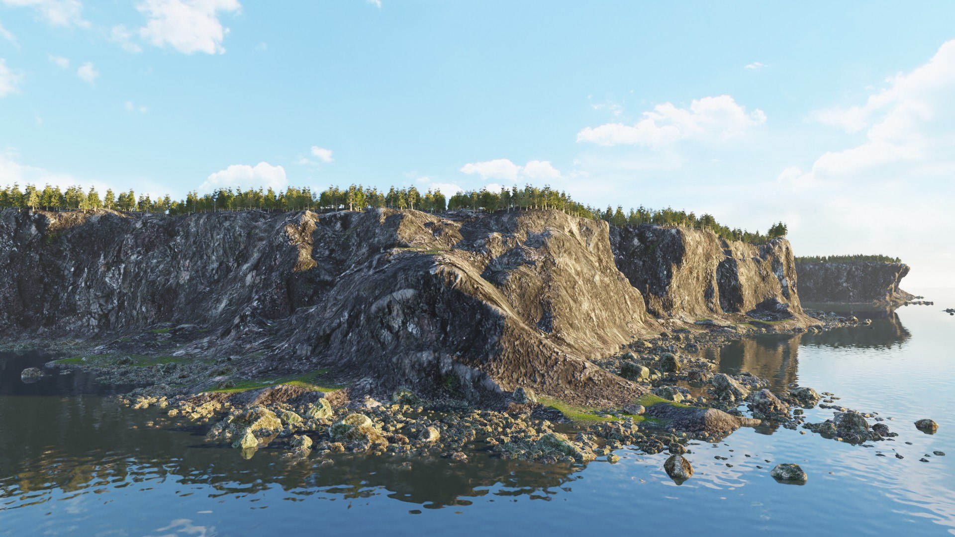 Sea Cliffs Model - TurboSquid 1810751