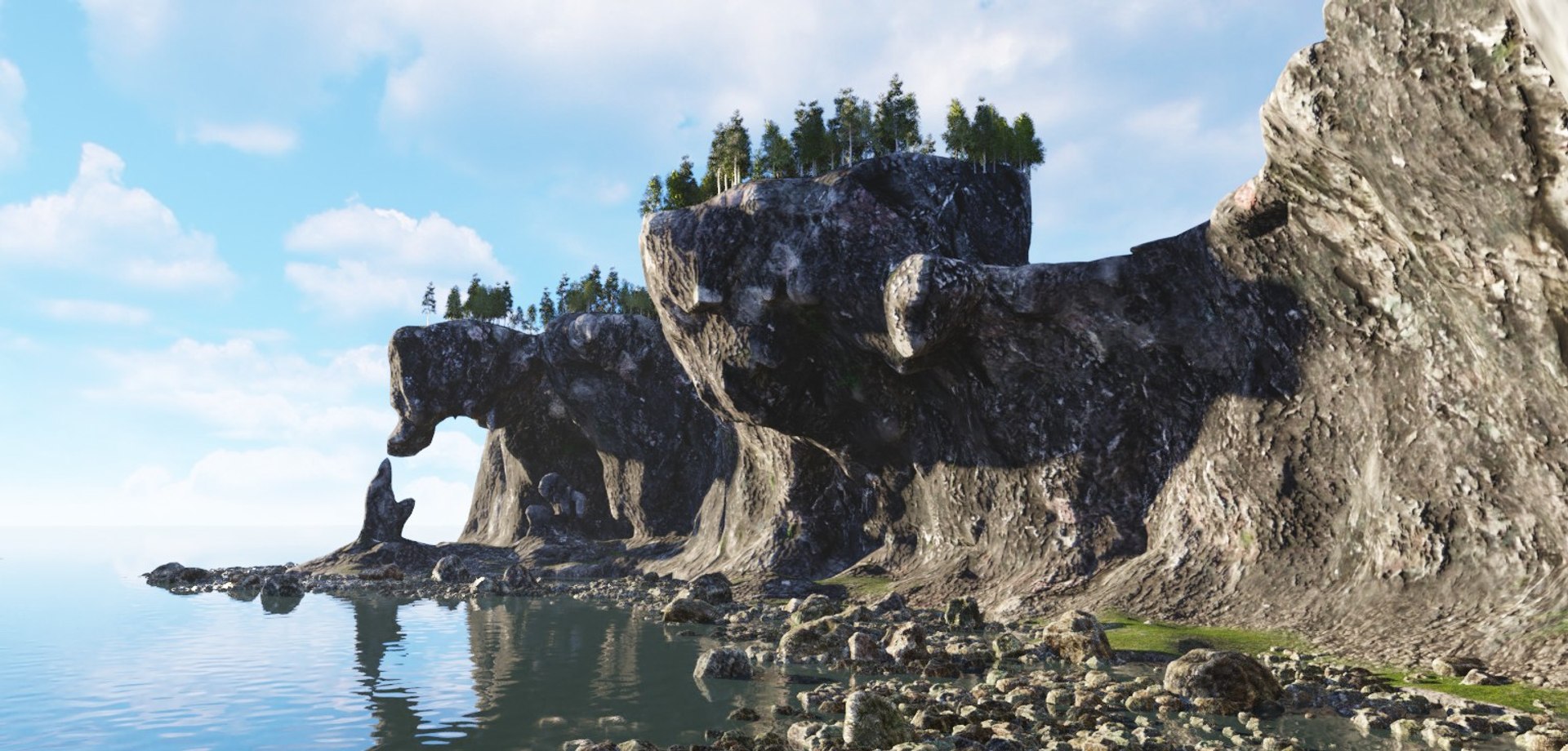 Sea Cliffs Model - TurboSquid 1810751
