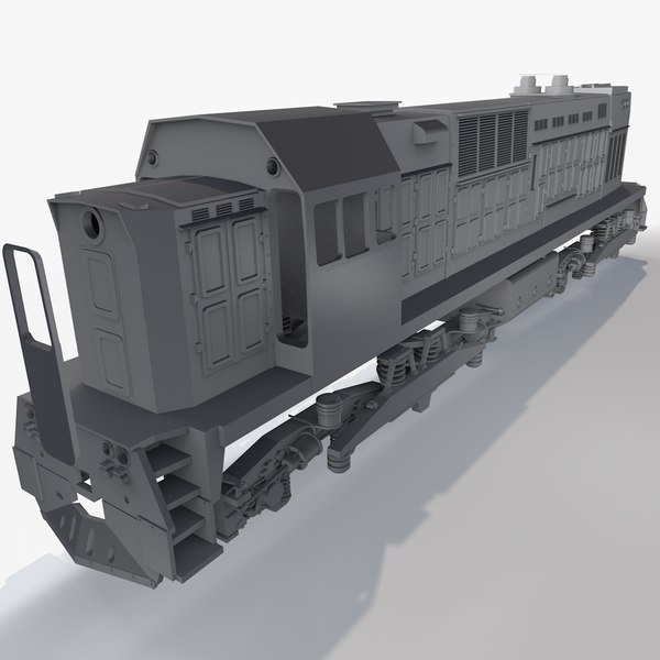 3d russian diesel train locomotive model