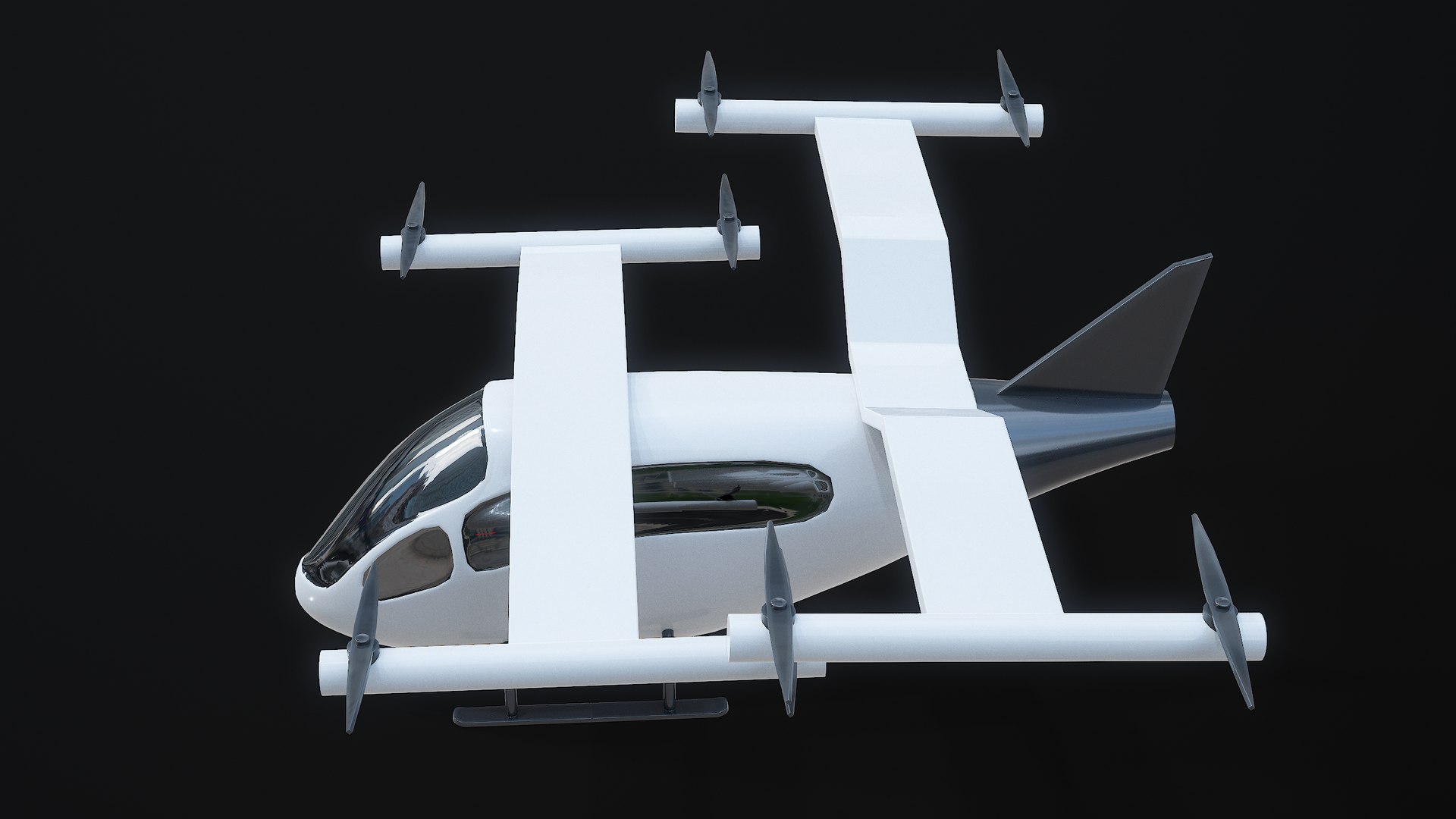 3D Flying Taxi EVTOL PBR 02 Model - TurboSquid 1915784