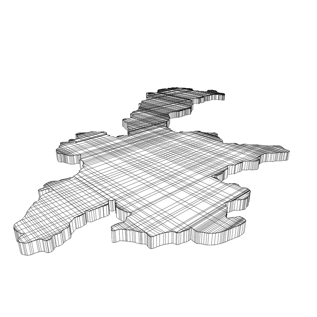 3d Model Laos Country
