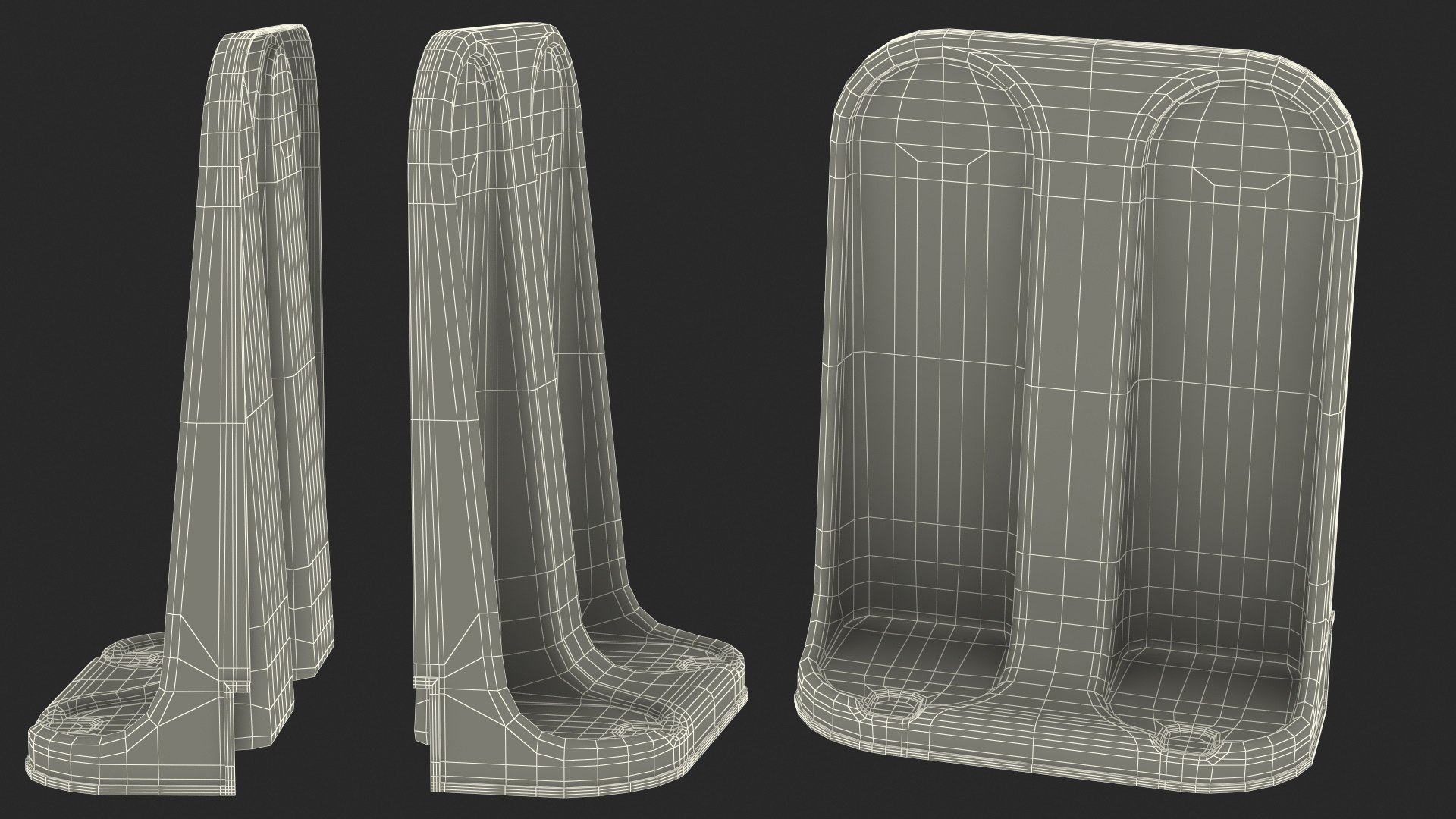 Double Fire Extinguisher Fiberglass Stand 3D Model - TurboSquid 1778375