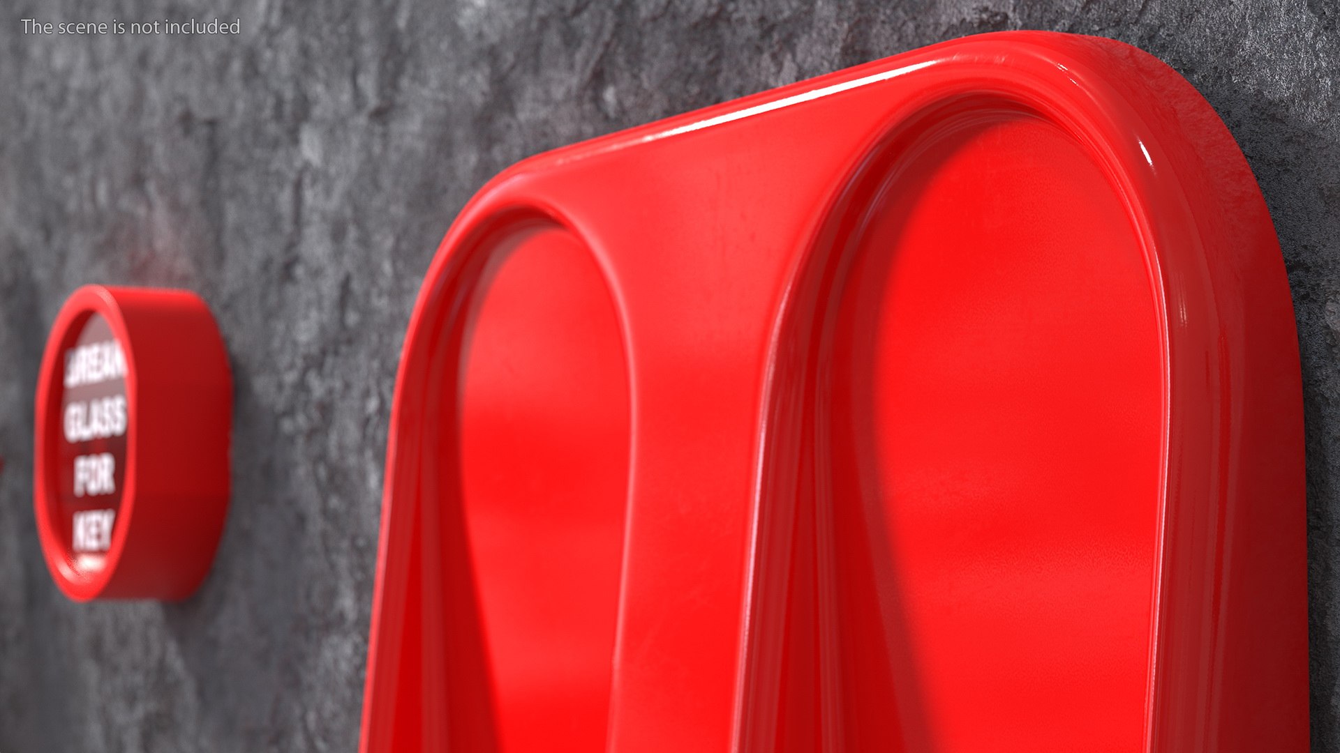 Double Fire Extinguisher Fiberglass Stand 3D Model - TurboSquid 1778375