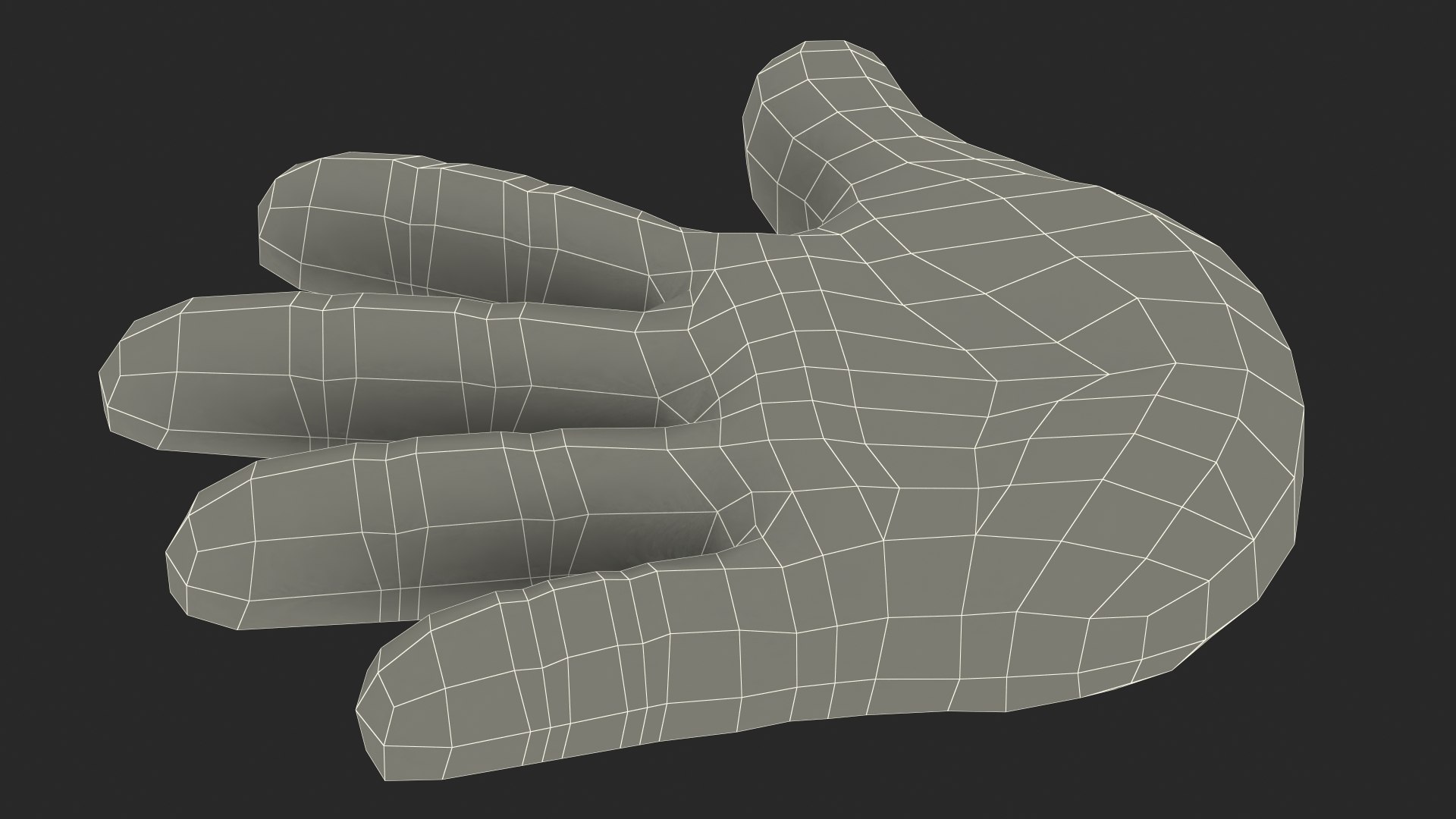 Hand fingers splayed emoji 3D model - TurboSquid 1549523