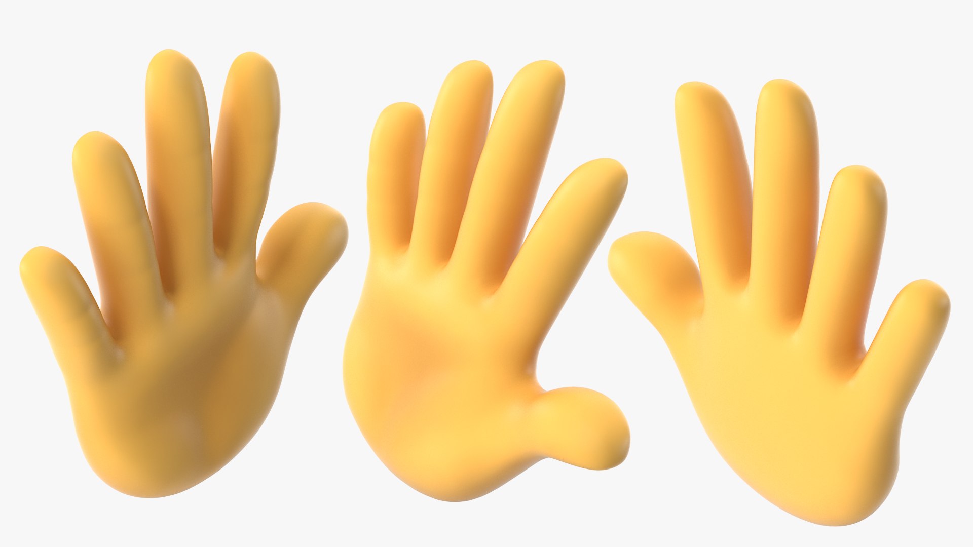 Hand Fingers Splayed Emoji 3D Model - TurboSquid 1549523