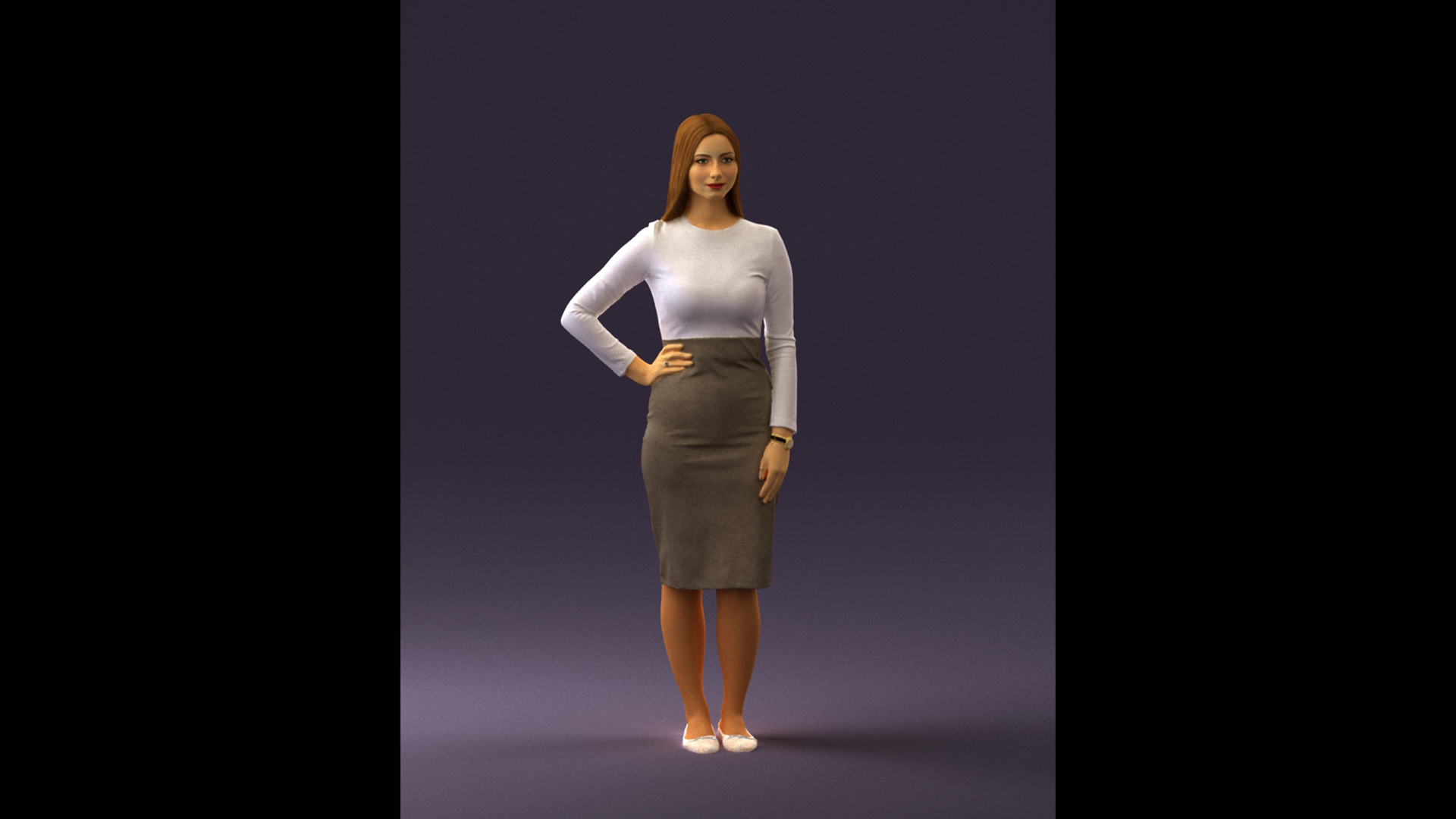 Scanned Looking 3D Model - TurboSquid 1702414