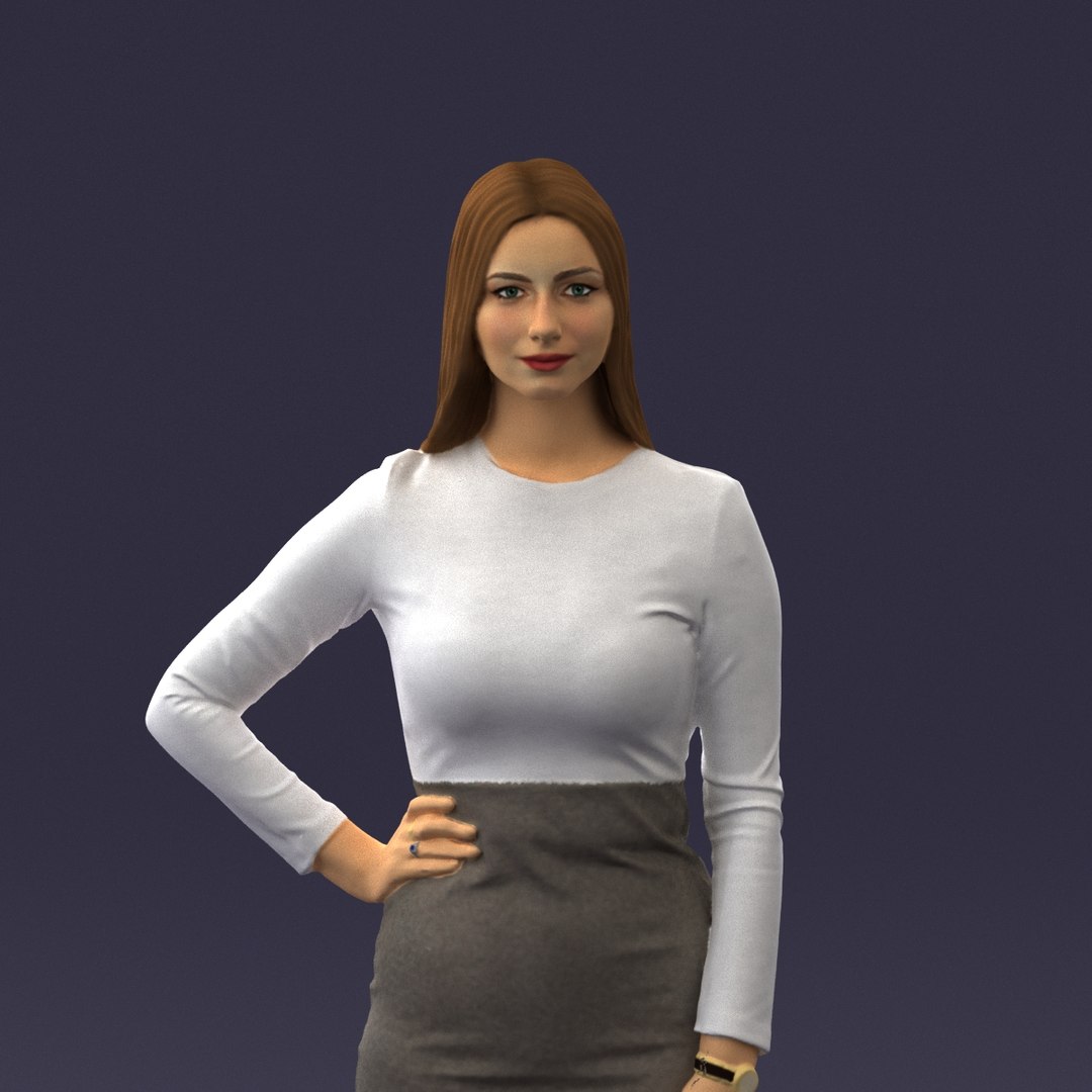 Scanned Looking 3D Model - TurboSquid 1702414