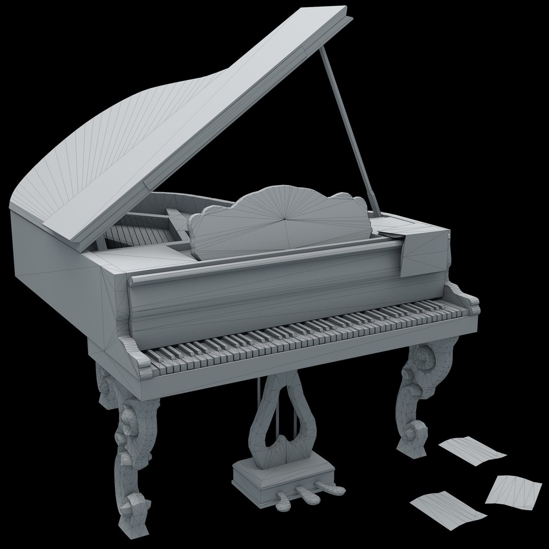 Piano Model - TurboSquid 1638604