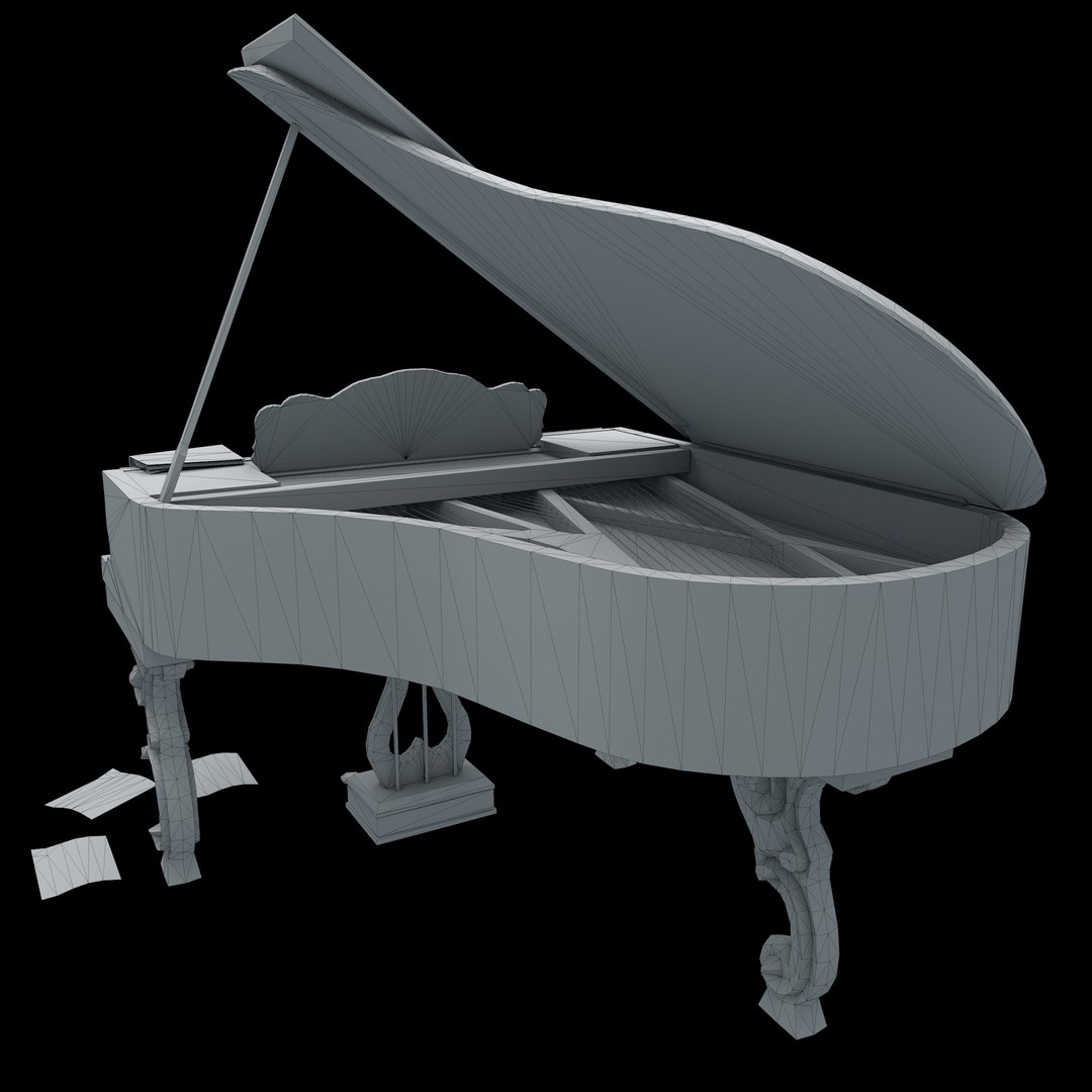Piano Model - TurboSquid 1638604