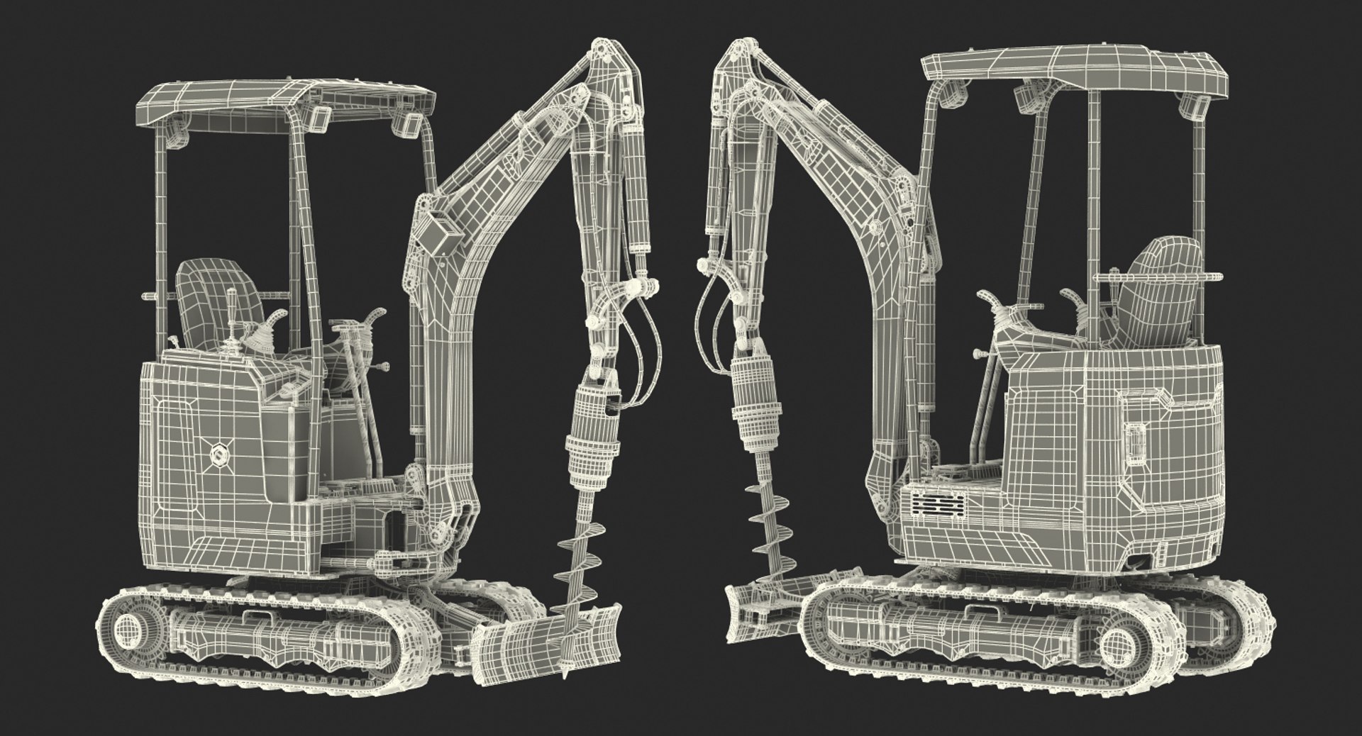 3D Tracked Mini Excavator 18z1 Model - TurboSquid 1383570