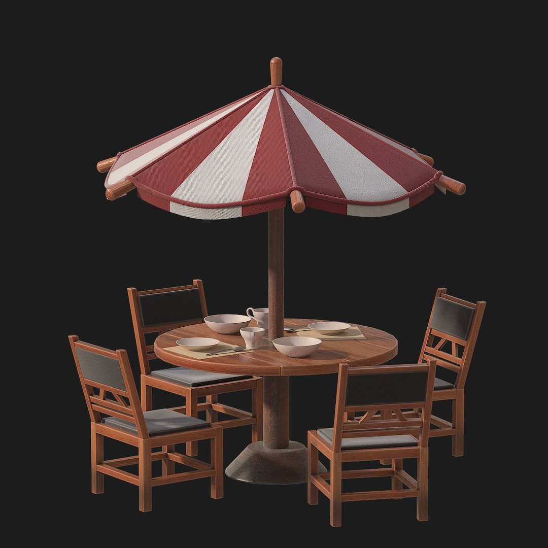 Table Chairs Model - TurboSquid 1427963