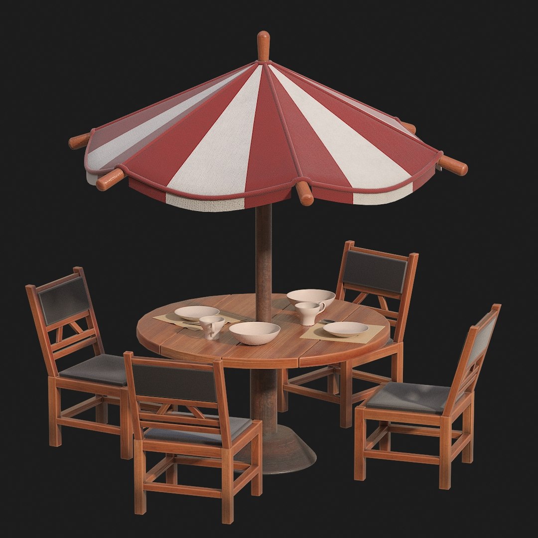 Table Chairs Model - TurboSquid 1427963