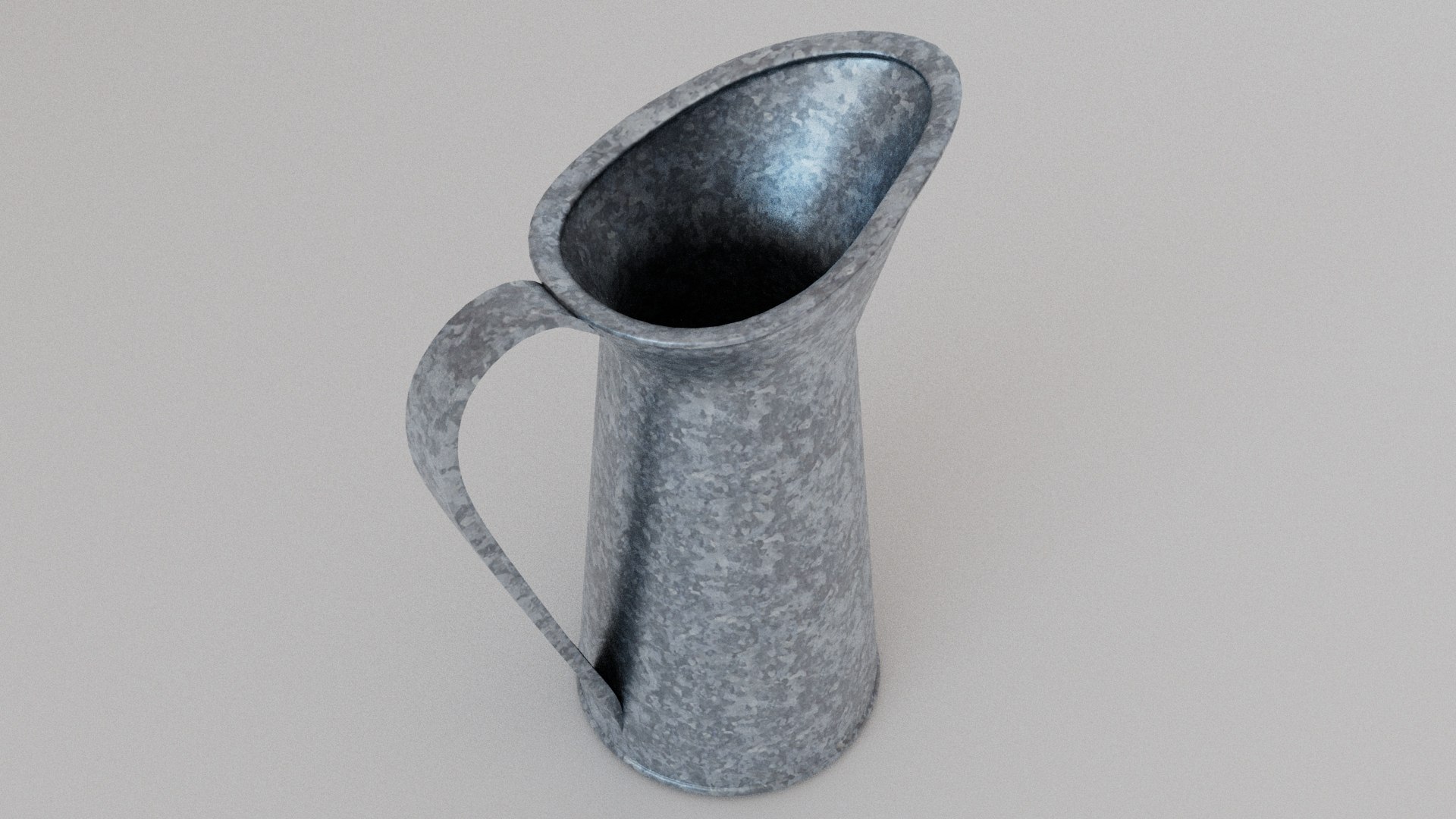 3D Model Galvanized Metal Pitcher - TurboSquid 2026650